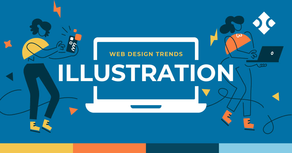 Web Design: Website Design Illustrations - Blue Compass